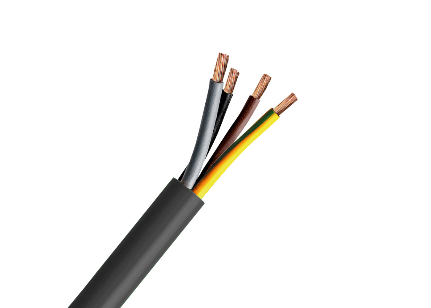Cable rz1-k 0.6/1kv 4x6 mm negro ascable bobina