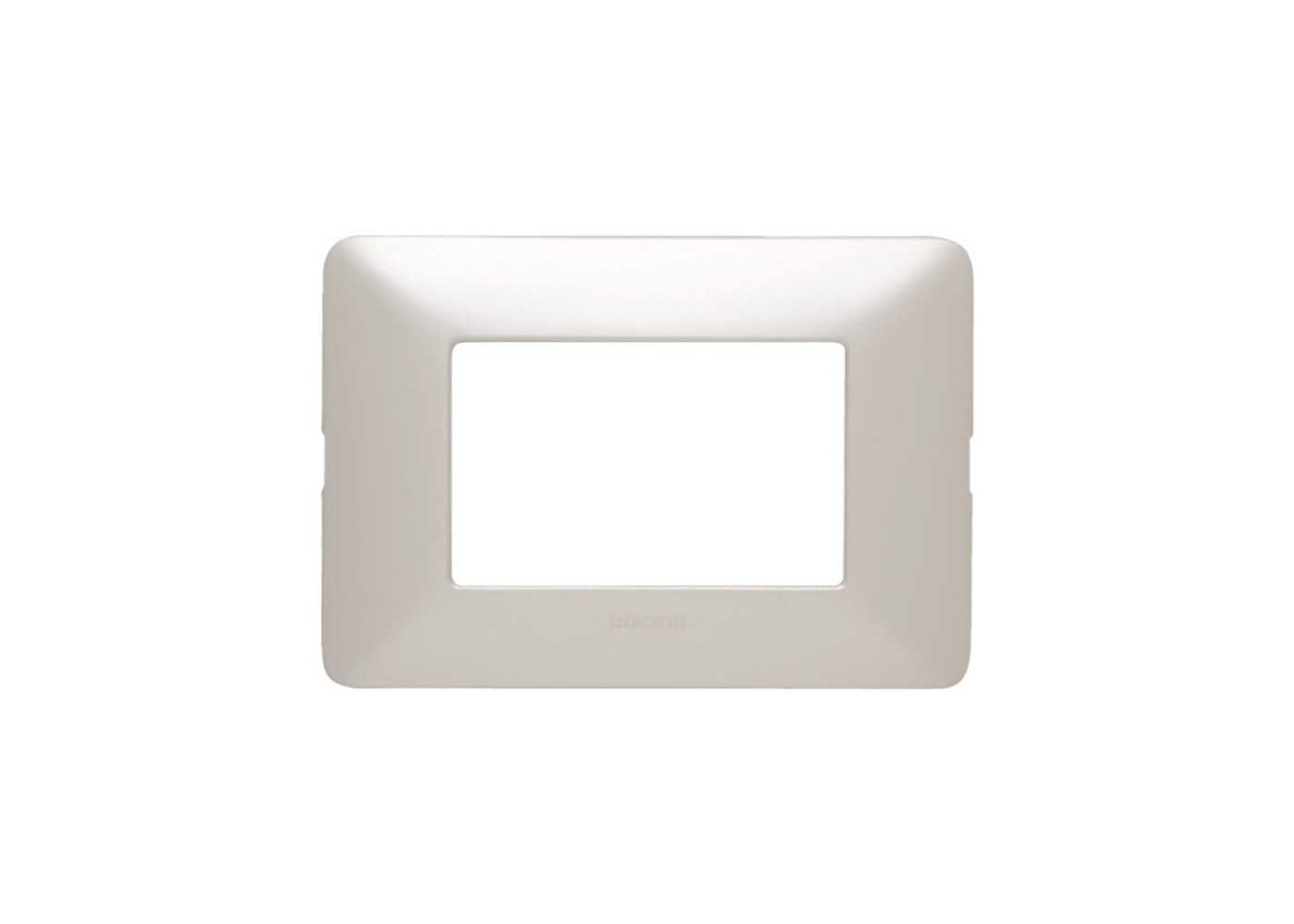 Placa 3 modulo color plata matix